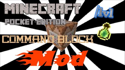 mcpe command blocks mod [ 14 0 ] [ lvl tp kill and more ] youtube