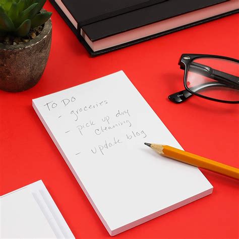 Small Stationery Walmart Plain Notepads Blank Note Pads 50 Sheets
