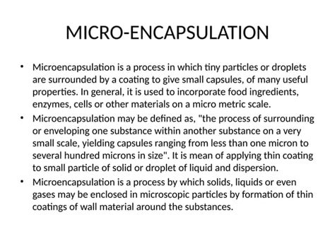 Methods Of Microencapsulation In Novel Drug Delivery System Pptx