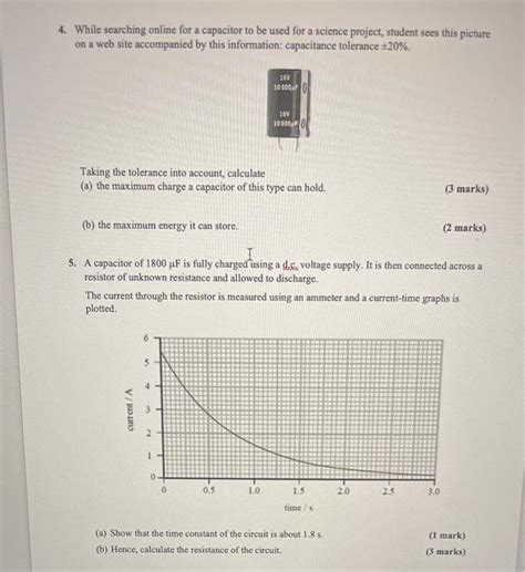Solved Laboratory Assignment An Uncharged Capacitor Is Chegg