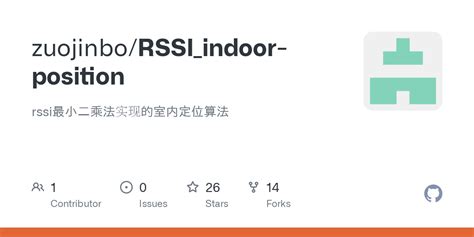 Github Zuojinborssiindoor Position Rssi最小二乘法实现的室内定位算法