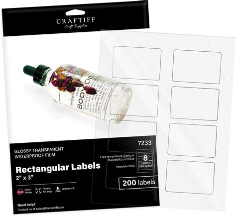 Rectangle Printable Labels