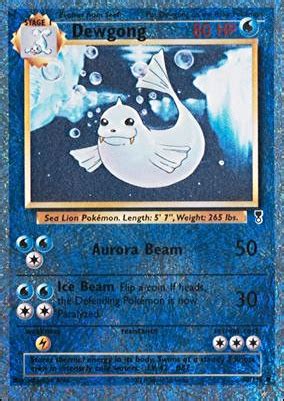 2002 Pokemon Legendary Collection Reverse Holographic 40 Dewgong Value