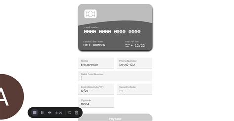 Credit Card Vuejs By Aman Kumar On Dribbble