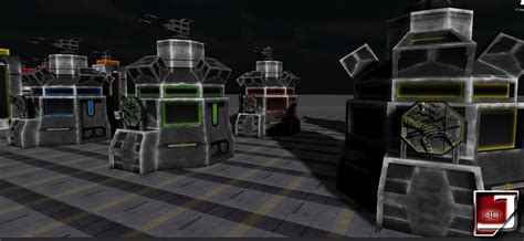 Bug Assault Buildings 3d Model