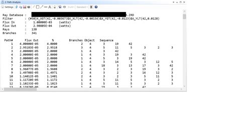 Discrepancy In Path Analysis Results With Filter String Zemax Community