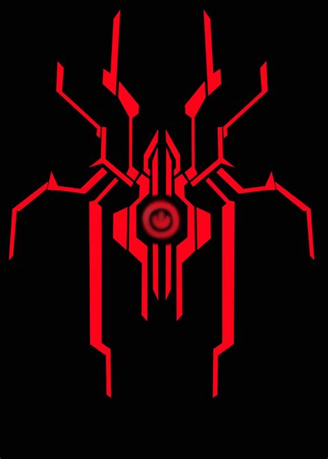 Digital Spider Poster Picture Metal Print Paint By Anam Hanif