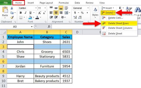 How To Remove Blank Rows In Power Pivot Printable Timeline Templates