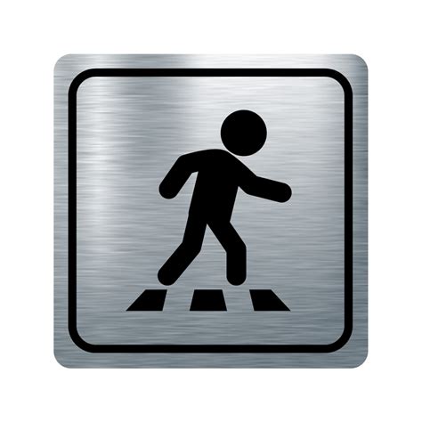 Указателна табела пешеходна пътека инокс Magart Design