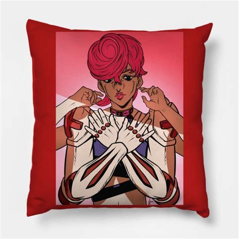Jojos Bizarre Adventure Trish Una Spice Girl Throw Pillow Jojos