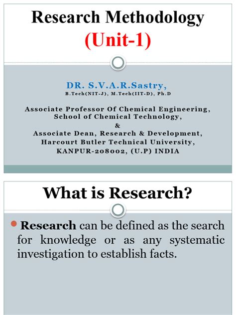 Research Methodology Unit 1 Pdf Methodology Survey Methodology
