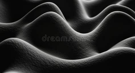 Organic Forms Undulating Texture Abstract Grayscale Of Flowing Undulating Shapes Symbolizes