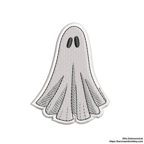 Halloween Ghost Patch Embroidery Designs Barvnaembroidery
