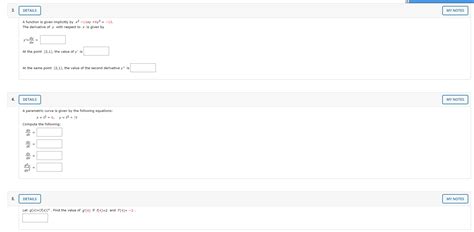 Solved 3 Details My Notes A Function Is Given Implicitly By