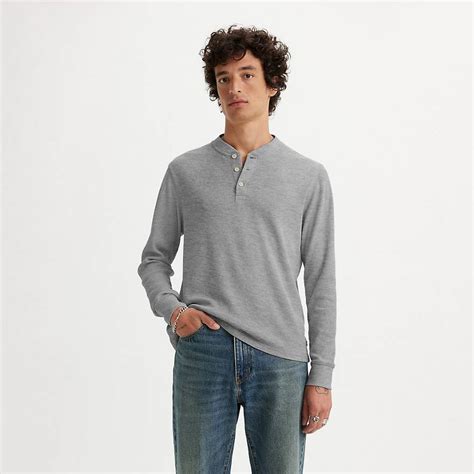 Long Sleeve Thermal Henley Grey Levis® Ca