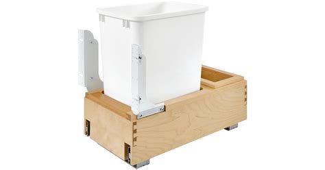 Rev A Shelf WC DM Wood Classics Wood Bottom Mount Qt Gallon Single Pull Out