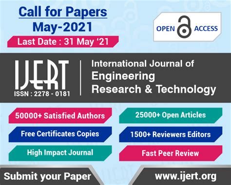 cfp may 2021 ijert
