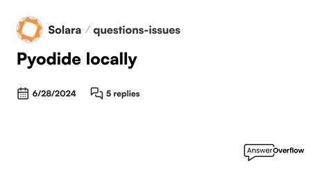 Pyodide Locally Solara