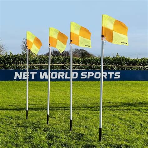 Forza Soccer Corner Flags Set Of 4 Spring Loaded Corner Flags