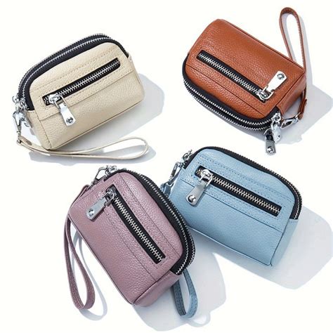 Mini Monedero Minimalista Con Cremallera Monedero Clásico Bolsa De