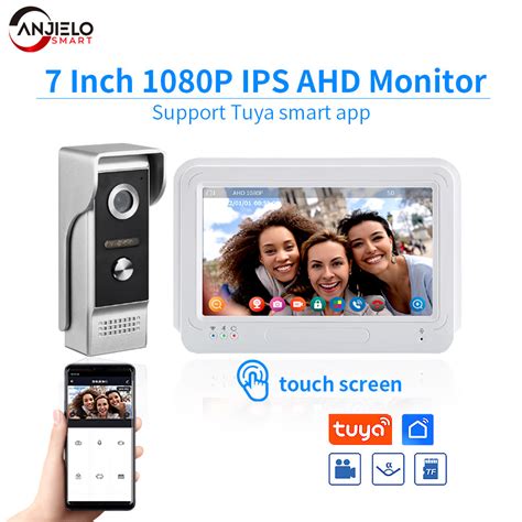 7inch Wired Video Door Phone 4 Wire Intercom Home Security Access Cont Zhongshan Anjielo Smart
