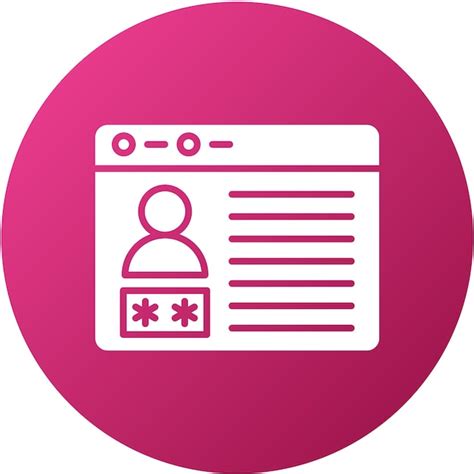 Premium Vector Vector Design Browser Password Icon Style