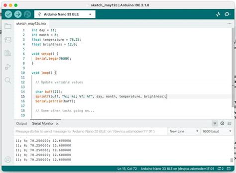 How To Streamline Your Arduino Code Use Sprintf