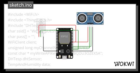 Writing In Cloud Sensir Wokwi Esp32 Stm32 Arduino Simulator