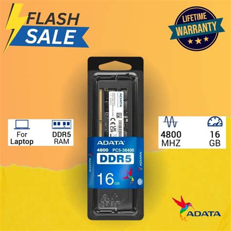Jual Adata Ddr5 16gb 4800mhz Sodimm Ddr5 4800 16gb Ram For Laptop