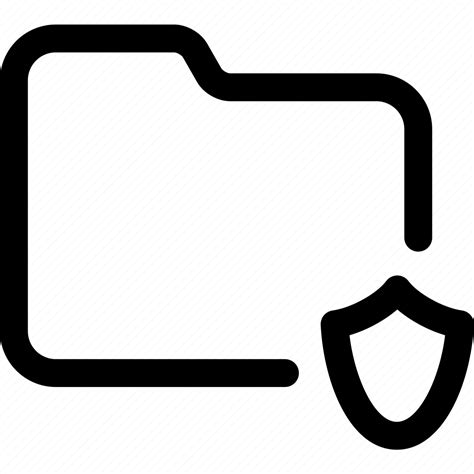 Document File Folder Protected Secured Shield Icon Download On Iconfinder