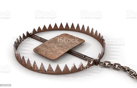 위험의 개념 금속 곰 트랩 비즈니스 트릭 3d 일러스트레이션 3차원 형태에 대한 스톡 사진 및 기타 이미지 3차원 형태 갈고리 발톱 개념 Istock