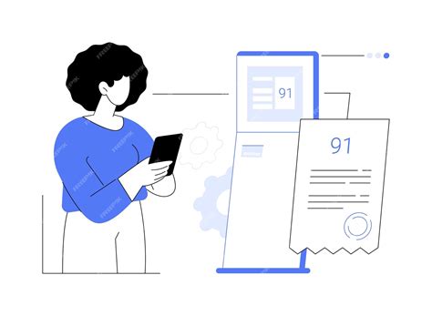 Premium Vector Electronic Queuing System Abstract Concept Vector Illustration