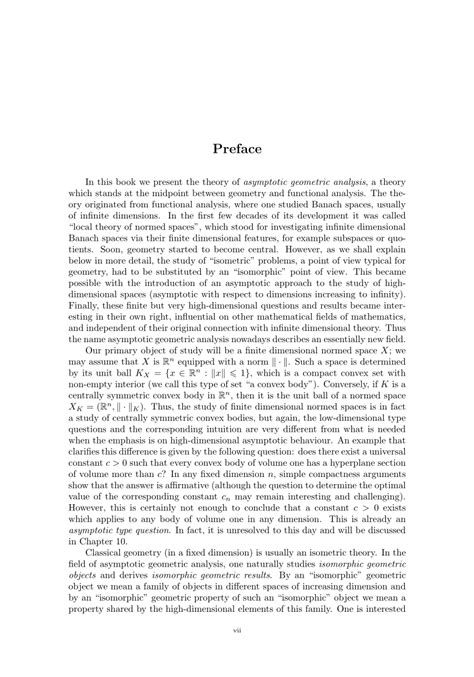 Pdf Asymptotic Geometric Analysis Part I