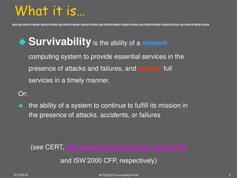 Ppt Survivability Panel Powerpoint Presentation Free Download Id359641
