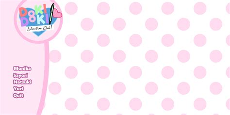 Doki Doki Literature Club Menu But Different By Saturn Domo On Deviantart