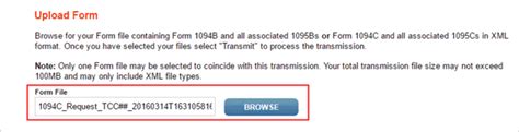 how do i submit electronic aca files to the irs