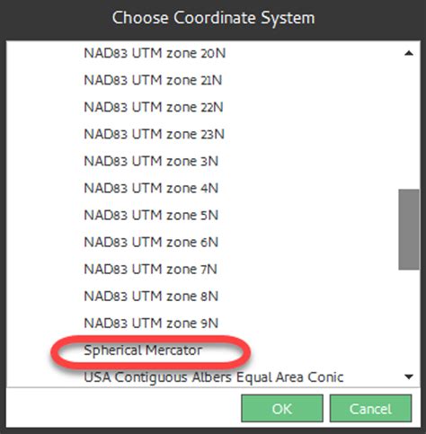 How To Set The Map Coordinate System Silvics University