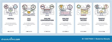 Mobile App Onboarding Screens Computer Technology Online Notes