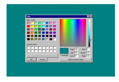 Pin By Rose Colgan On Windows 95 In 2021 Custom Color Basic Colors