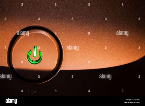 Technology Concept Computer Power On Off Button Stock Photo Alamy