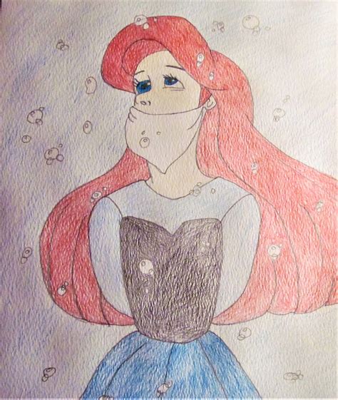 Ariel Tied Up Underwater Request By Mimickm On Deviantart