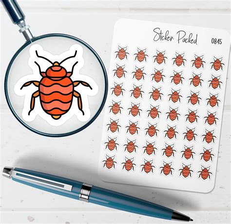 Bed Bug Planner Sticker Bed Bug Icon Sticker Bed Bug Sticker Insect Planner Sticker Bug Planner