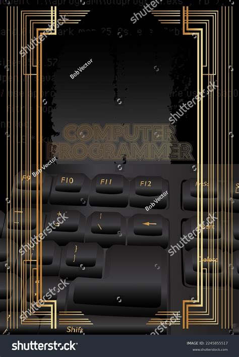 Luxury Deluxe Computer Programmer Background Vector Stock Vector Royalty Free 2245855517