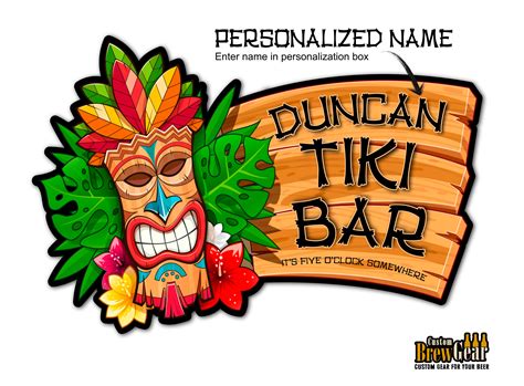 Tiki Bar Sign Printable