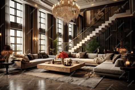 Premium Photo Interior Design Of Living Room In Luxury Home
