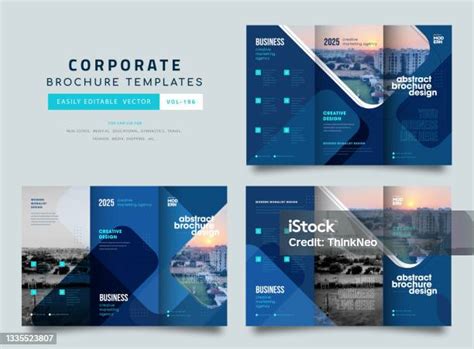 트리 폴드 브로셔 모의 배경 추상 비즈니스 전단지 플라이어 벡터 디자인 프리젠 테이션 레이아웃 A4 크기 책자에 대한 스톡 벡터 아트 및 기타 이미지 Istock