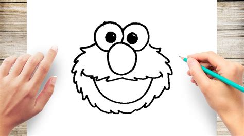 Elmo Face Drawing Easy