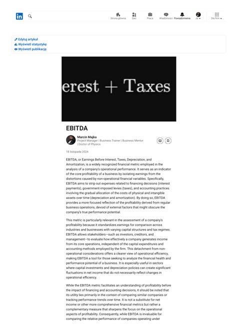 Pdf Ebitda