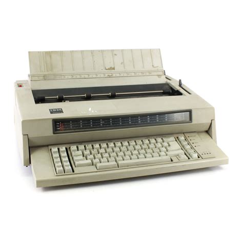 IBM WHEELWRITER 5 OPERATOR S MANUAL Pdf Download ManualsLib