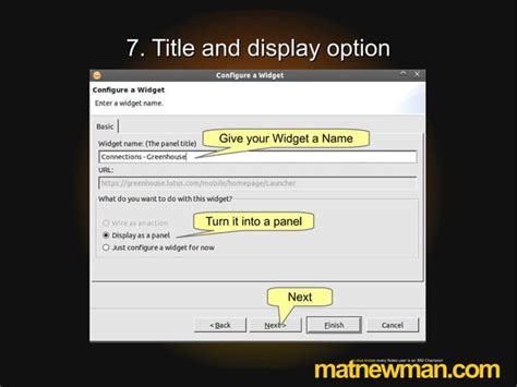 Mat Newman IBM Connections Widget PPT